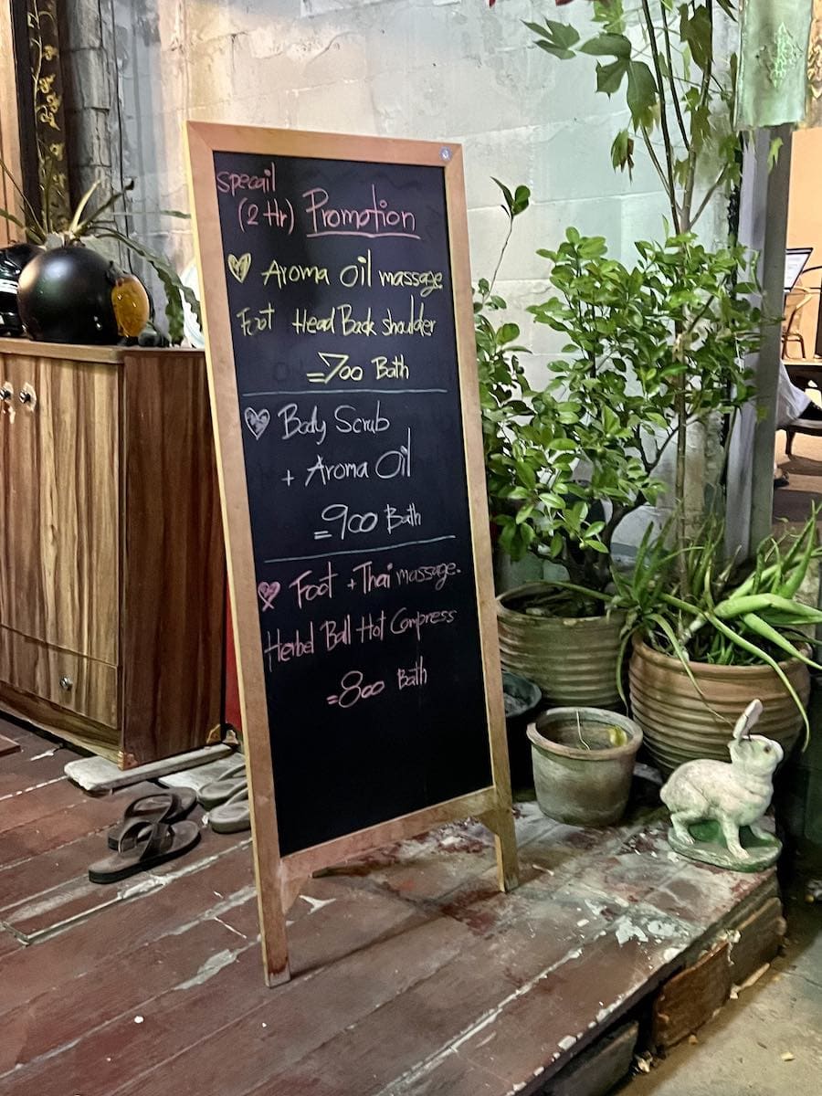 【清邁按摩】The Artist Spa｜尼曼區高CP值泰式按摩推薦，一小時300泰銖超划算