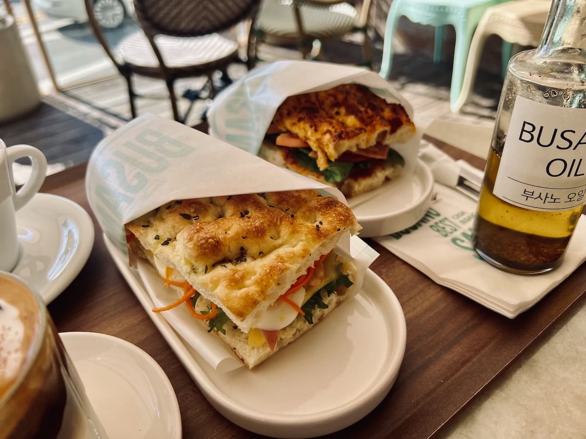 【釜山早餐推薦】Casa Busano Terrace｜廣安里海景咖啡廳，必吃佛卡夏三明治