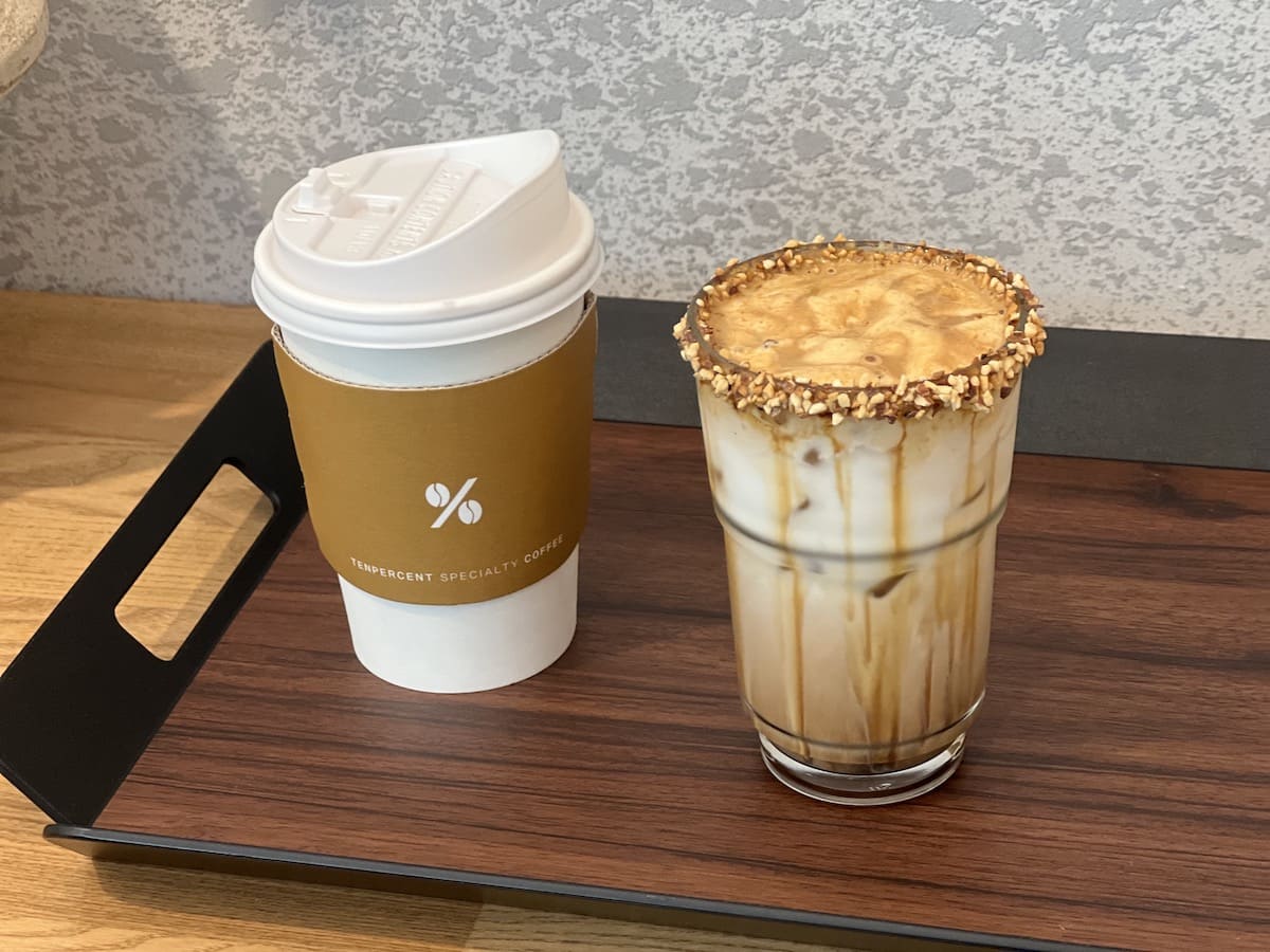 【釜山咖啡廳推薦】Tenpercent Coffee｜新世界百貨附近美食，秋冬限定口味